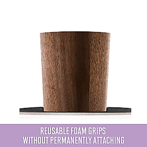 Super Sliders 3 1/2" x 6" Oval Reusable Furniture Sliders for Hard Surfaces - Effortless Moving and Surface Protection, Beige (4 Pack)