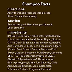 Duffy's Brew Craft Beer Conditioner and Shampoo, 2-Pack Hair Care Kit that Moisturizes, Nourishes, Seals, Protects and is Color Safe