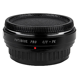 Fotodiox PRO Lens Mount Adapter, Contax Yashica (C/Y) Mount Lens to Pentax K (PK) Mount DSLRS Cameras, CY-PK PRO