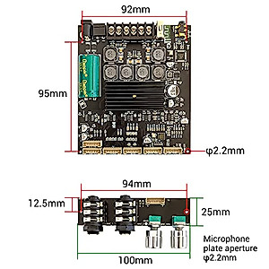 Bluetooth-compatible 5.1 Power Amplifier Board AUX Speaker 2.1CH Stereo- Home Music Wireless Modules Home Theater System Bluetooth-compatible Surround Sound Speaker Wireless