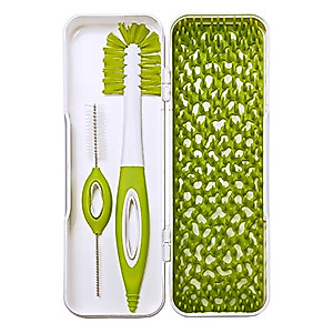 Boon Travel Silicone Drying Rack, Green & White, Multi, B11015A