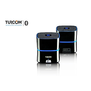 Turcom TS-450 5 Watt Power Enhanced Bass Portable Wireless Bluetooth Speaker, with Latest Bluetooth 4.0 Technology, 8-12 Hour Playtime, Rechargeable Lithium-Ion Battery, Built-in Digital Microphone, Premium Zinc Alloy Shell Speaker, Titanium Gray
