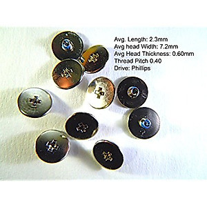 VATH M2 x 2.3mm OEM Laptop Screws Silver (Nylok) 10pcs [S19]
