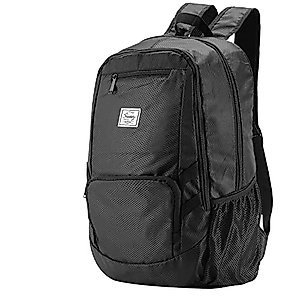 25L Lightweight Packable Backpack Handy Water Resistant Foldable Daypack Bag for Travel Camping Outdoor (Black)