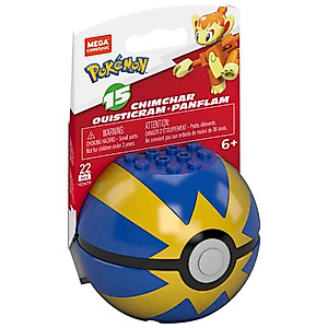 MEGA Pokémon Chimchar Building Set with 20 Bricks and Special Pieces, Toy Gift Set for Ages 6 and Up