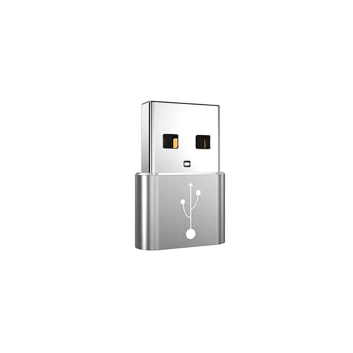 BoxWave Adapter Compatible with Chuwi Hi10 Air - USB-A to C PortChanger (5-Pack), USB Type-C OTG USB-A Convert Charging Data for Chuwi Hi10 Air - Metallic Silver