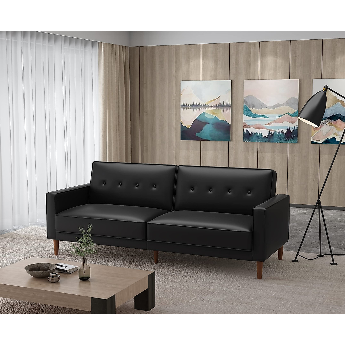 Gold Sparrow Camden Sofabed, Black