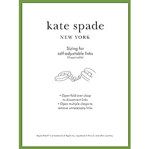 Kate Spade New York Women's Gold-tone Scallop Stainless Steel Bracelet Band for Apple Watch®, 38/40/41mm (Model: KSS0143)