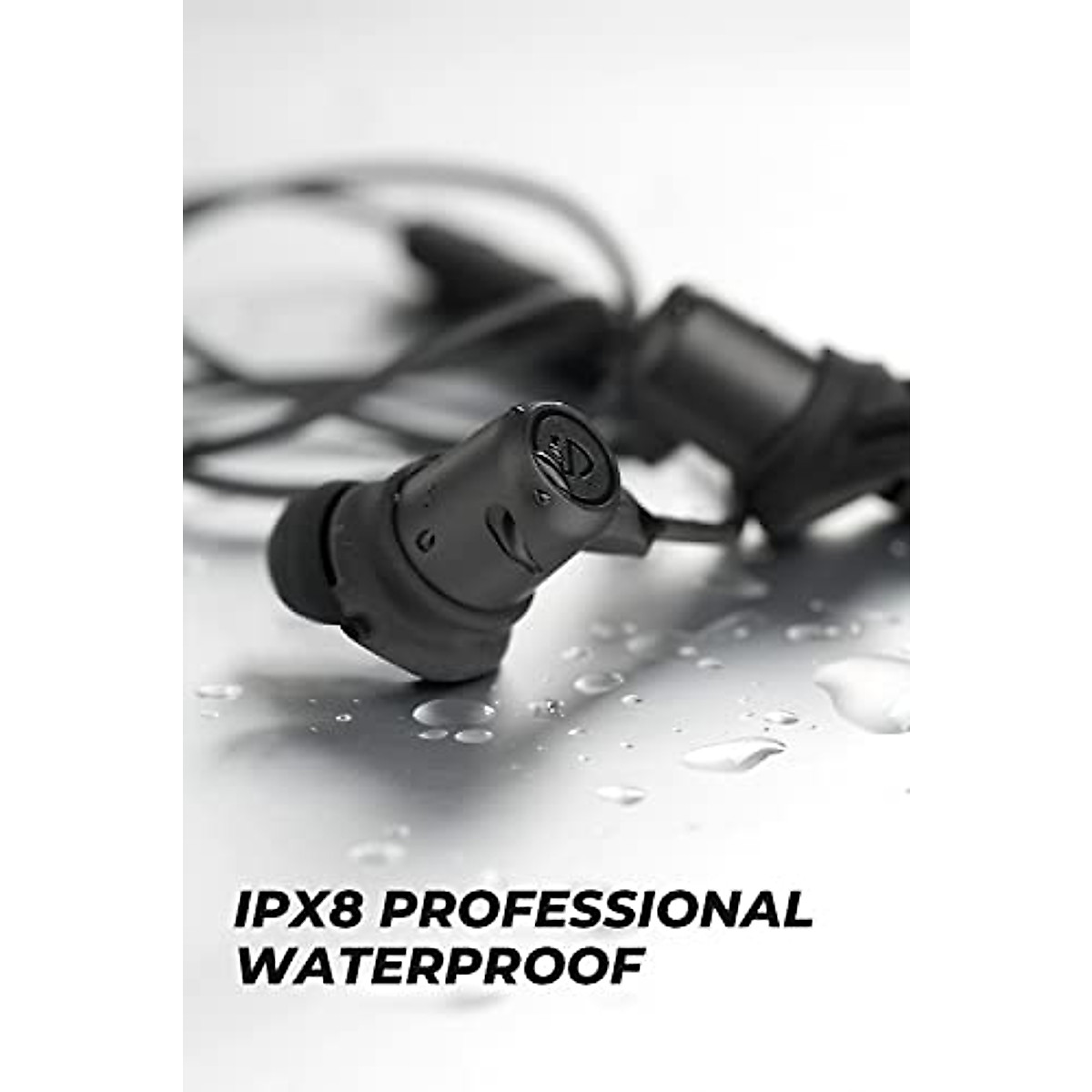 SoundPEATS Q35 HD Neckband Bluetooth Headphones IPX8 Waterproof Wireless Earphones for Sports in-Ear Stereo Bluetooth 5.0 Earbuds with Magnetic Charger Built-in Mic CVC 6.0 14 Hours Playtime