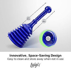 Luigi's Dual-Force Plunger Bundle for Drains and Sinks: Tackle Drains with Precision!