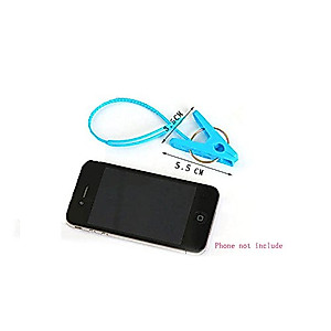 Honbay 24 Pcs Clothes Peg Clip Pins Hanging Clips Hooks with Rope Clothesline Windproof Hanger (Multicolor)