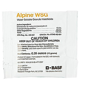 BASF 59020846 Alpine WSG 120 x 0.35oz Insecticide, White