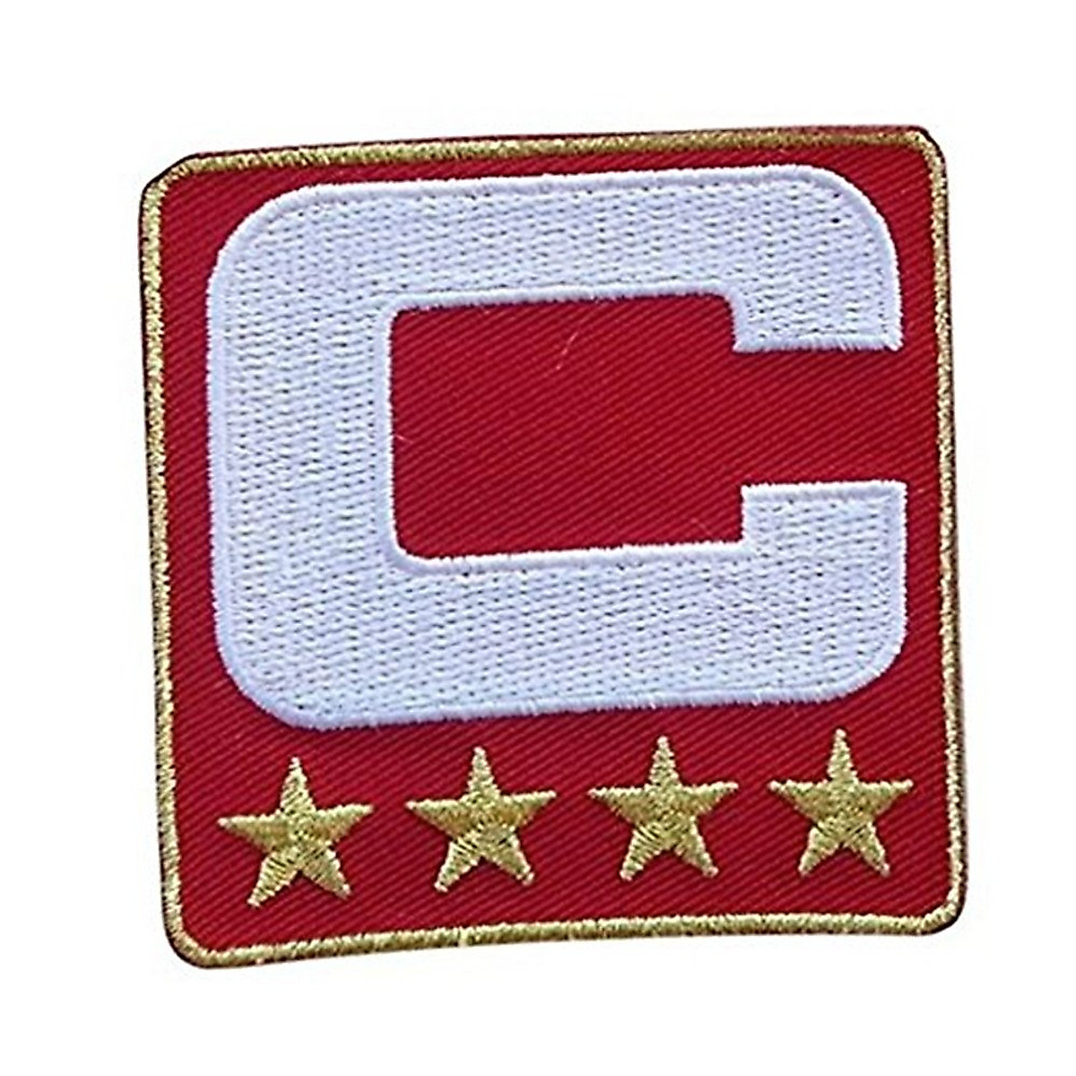 Wendy Red Captain C Patch (4 Gold Stars) sewing On for Jersey Football, Baseball