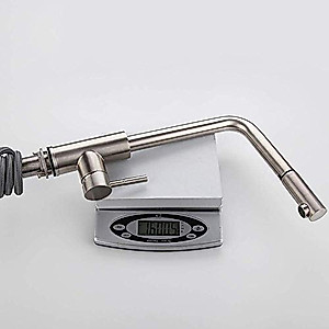 Kitchen taps with Pull Out Spray,Mixer tap hot and Cold 360°Swivel Single Lever,Stainless Steel Brushed,2 Functions,Kitchen Sink,Faucet
