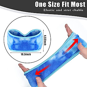 Vicenpal Ear Warmer Headband 3 Pieces Winter Ear Headbands Fleece Running Ear Cover Colorful Running Headband Sleep Ear Muffs for Men Women Skating Skiing Running Yoga Riding Outdoor Indoor