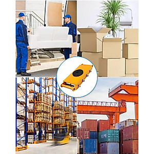 Dollate 12T 26400lbs Machine Skates Heavy Duty Machine Dolly Skate Machinery Moving Skate with 360° Rotation Cap & 8 Steel Wheels, Machinery Mover for Industrial Moving Equipment