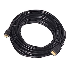 ProAm USA 30 ft HDMI Cable - 4K 30AWG Mini-HDMI (Type C) to HDMI (Type A)