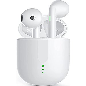 Wireless Earbuds, Bluetooth 5.3 Noise Canceling Earbuds, 3D HIFI Stereo Bass, IPX7 Waterproof Sports Touch Control with Charging Case for android ios