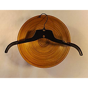 NAHANCO 25500BHMG Plastic Shirt/Dress Hanger with Black Swivel Hook and Molded Non-Slip Shoulders, Heavy Weight, 17", Black (Pack of 100)