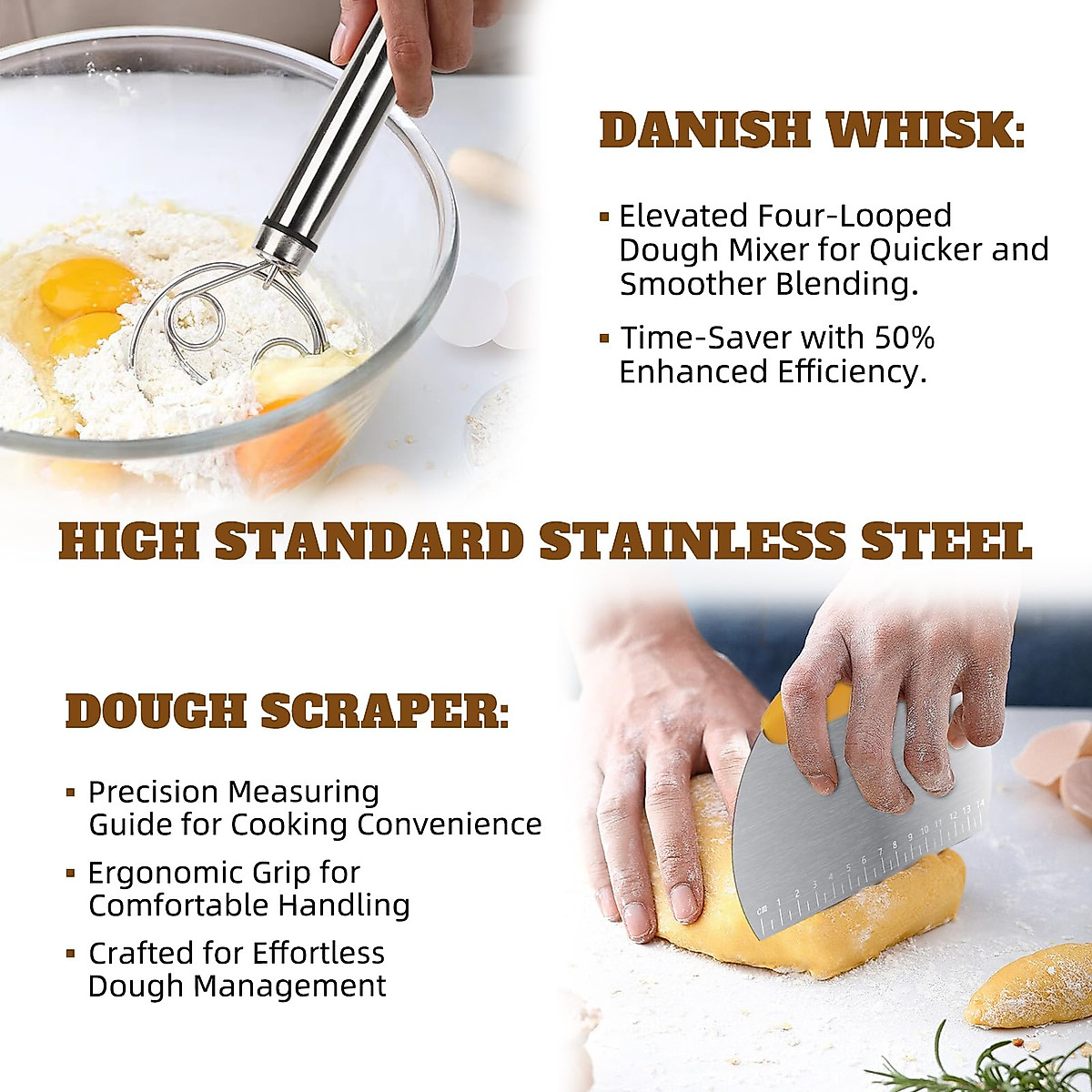 Silicone Banneton Bread Proofing Baskets - 9” Round & 10” Oval, Complete Foldable Sourdough Baking Set with Tools, Heat Resistant, Non-Stick, Easy Clean, Sourdough Bread Baking Supplies