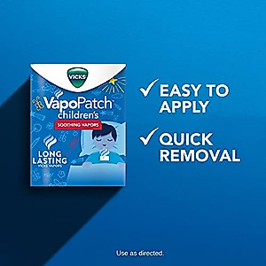 Vicks Children's VapoPatch, Wearable Mess-Free Aroma Patch, Soothing & Comforting Non-Medicated Vicks Vapors, For Children Ages 6+, 5ct (Pack of 2)