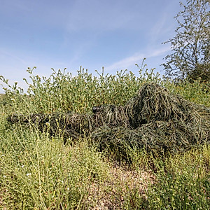 Arcturus Ghost Ghillie Suit: Woodland Camo | Double-Stitched Design with Adjustable Hood and Waist | Camo Hunting Clothes for Men, Military, Sniper, Airsoft and Hunting (Woodland, Regular)