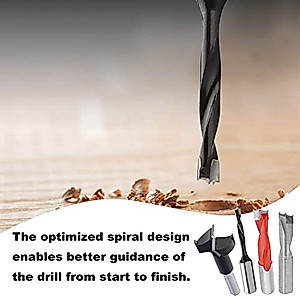 Auniwaig Brad Point Drill Bits 20mm x 70mm Forward Turning HSS Soft Drill for Wood Grooved Step Drill Spiral Twist Wood Drill Bits for Woodworking Drilling Tool 1PCS