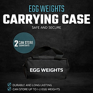 Egg Weights Black Carrying Bag, for Resistance Bands, for Massage Tools, Small Workout Equipment and More for Men and Women