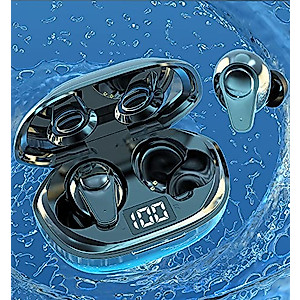 EBAKIN YH09 True Wireless Earbuds Bluetooth 5.1 Deep Bass Headphones with Charging Case Touch Control IPX7 Waterproof Sports Earphones in-Ear Built-in Mic Headset for iPhone and Android