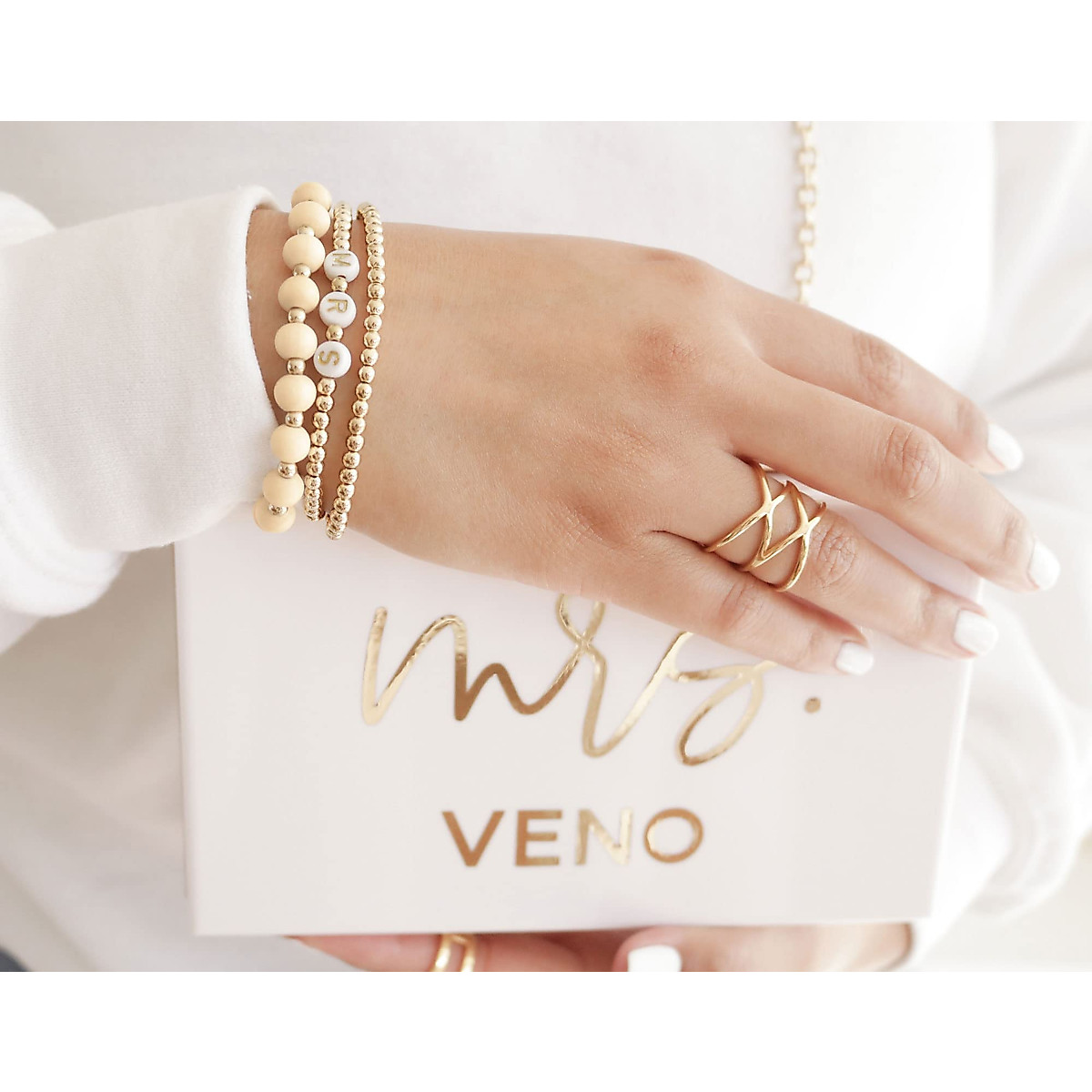 Mrs Beaded Bracelet Gift Jewelry for Bride Future Mrs Gifts Bride to Be Bracelet