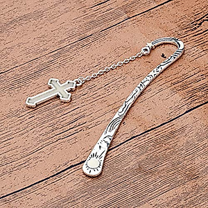 Gzrlyf Cross Bookmark Glow in The Dark Bookmark Luminous Book Markers Book Lover Gifts Christian Gifts (Luminous Bookmark)