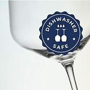 Crystalex Wine Glasses Set Of 6, Stemmed Crystal Port Red & White Wine Glass Set, 100% Lead-Free Glass (450 ML)