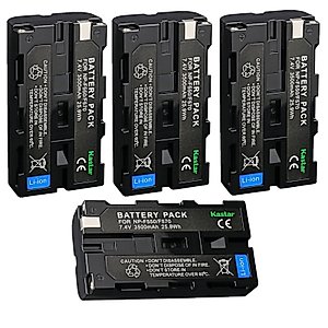Kastar NP-F580 Battery 7.4V 3500mAh Replacement for Blackmagic Design NP-F570 Battery, Blackmagic Design Pocket Cinema Camera 6K Pro, Blackmagic Design Pocket Cinema Camera 6K G2 (4-Pack)