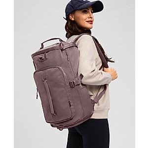 Uselike Gym Bag for Women and Men, 30L Workout Travel Backpack with Shoe Compartment, Sports Duffel Bag with Multiple Pockets