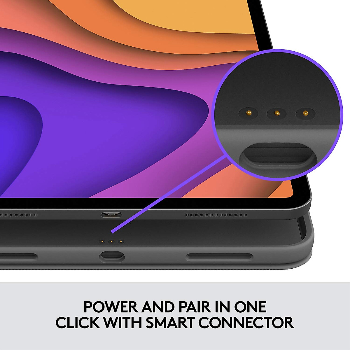 Logitech Folio Touch iPad Keyboard Case with Trackpad and Smart Connector for iPad Air (4th Generation) – Graphite Apple Exclusive