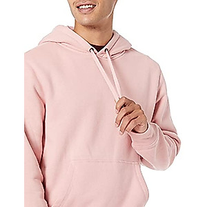 Amazon Essentials Men's Hooded Fleece Sweatshirt (Available in Big & Tall), Pink, Large