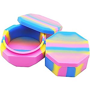vitakiwi 223ml Large Silicone Concentrate Container Non-stick Oil Jar (2)