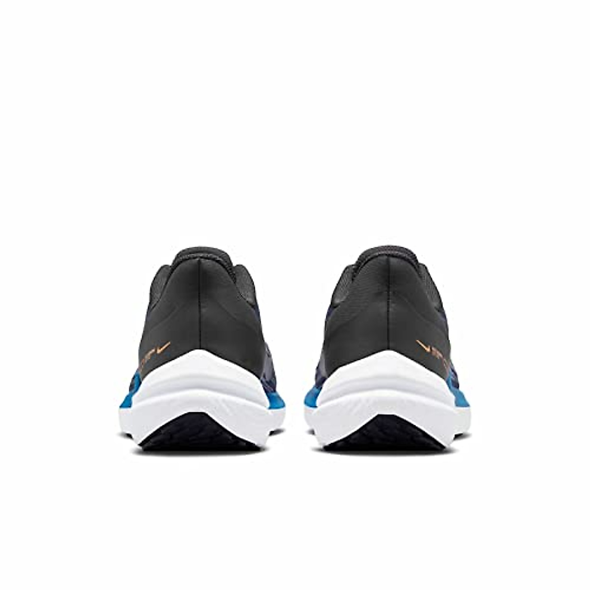 Nike Mens Air Winflo 9 Running Shoe, Obsidian/Dk Marina Blue-Black, 9.5 M US