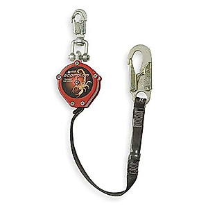 Fall Limiter, 9 ft, 310 lb Weight Capacity, Red