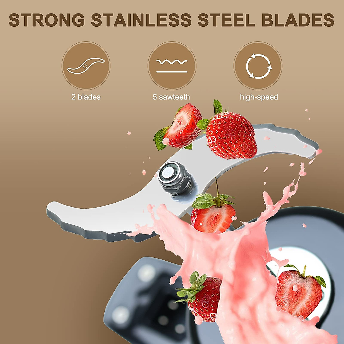 bathivy Soup Maker, Automatical Multi-Function Fresh Soup and Smoothie Make Machine | 2 Liters, 6 Functions, Stainless Steel, LED Display | Blend, Smooth, Chunky, Compote, Pre-heat, Clean (Black)