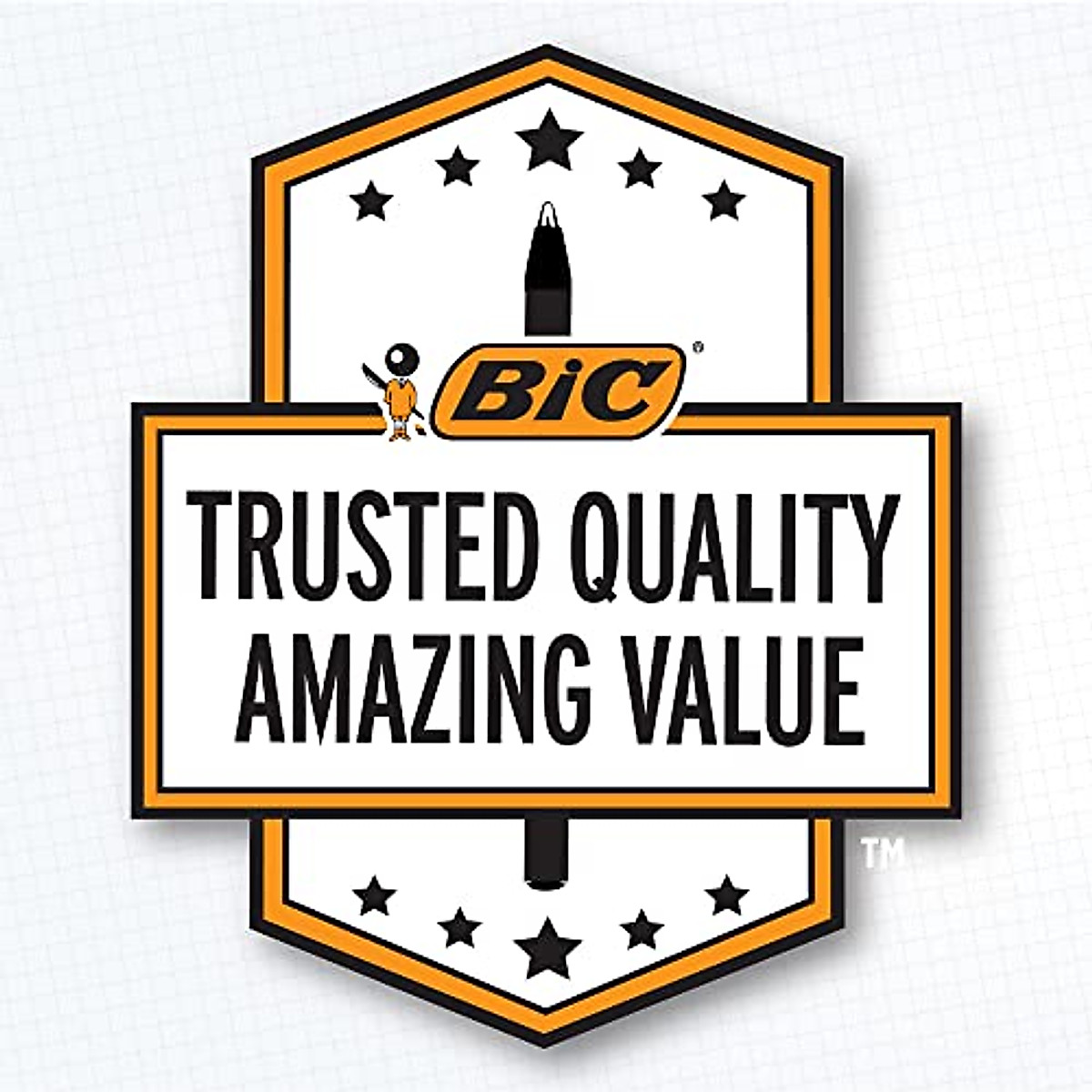 BIC Cristal Xtra Bold Ballpoint Pen, Bold Point (1.6mm) For Vivid And Dramatic Lines, Black, 24-Count