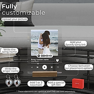 Personalized Acrylic Song | With Optional QR Song Code | Acrylic Album Cover | Multiple Sizes