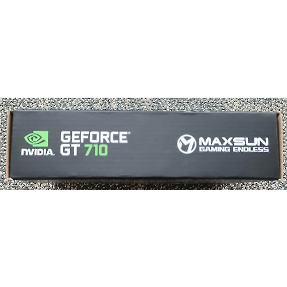 maxsun GEFORCE GT 710 2GB Low Profile Ready Small Form Factor Video Graphics Card GPU Support DirectX12 OpenGL4.5, Low Consumption, VGA, DVI-D, HDMI, HDCP, Silent Passive Fanless Cooling System