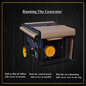 GENSHED Generator Shed - Generator covers while running & Generator Enclosure for Storage. Running Cover for both Inverter & Gas Generator From 2.5K to 15K. (GCE)