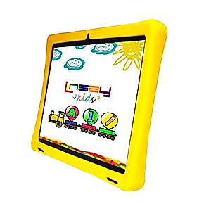 LINSAY 10.1" 1280x800 IPS 2GB RAM 32GB Android 11 Tablet with Kids Yellow Defender Case, Pop Holder and Pen Stylus