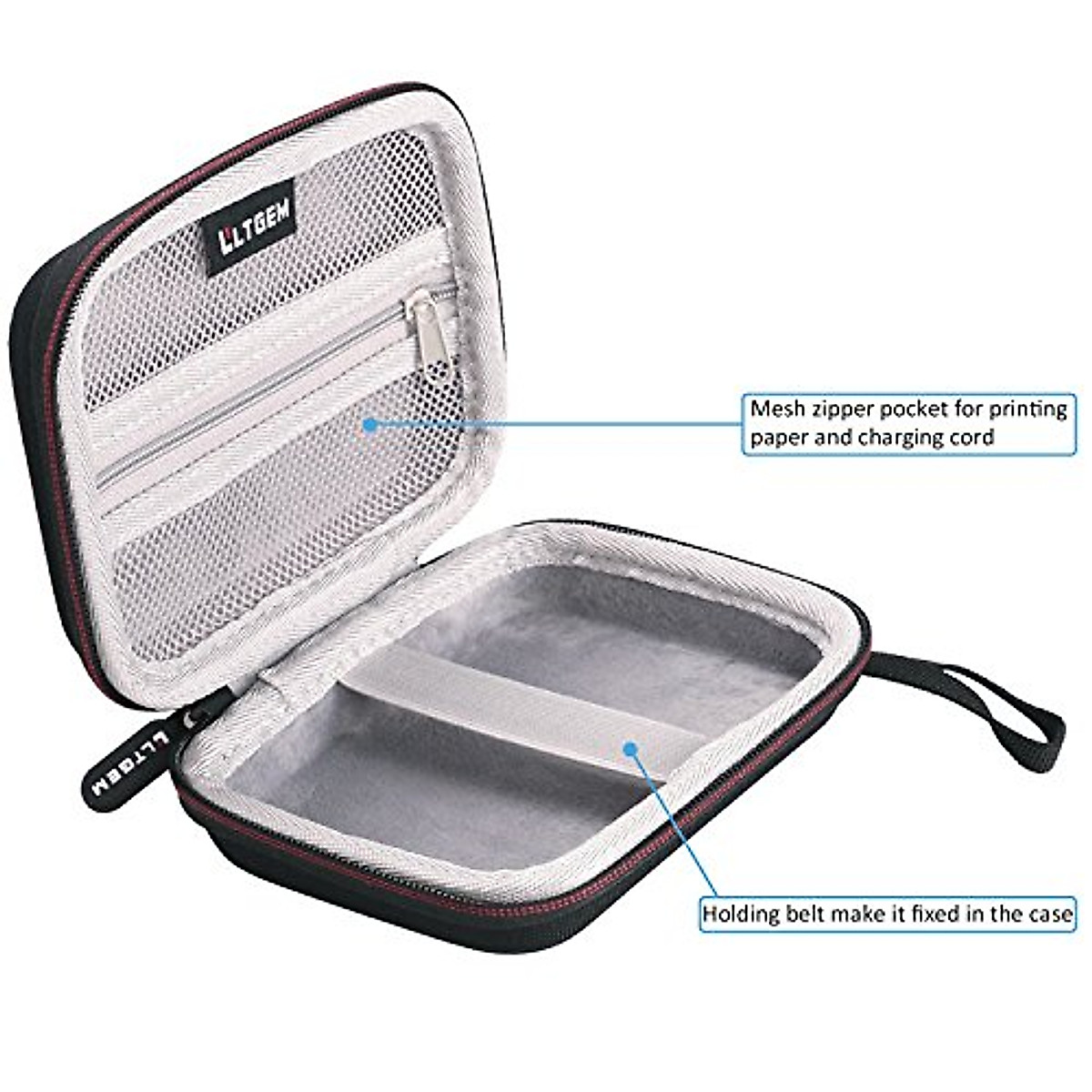 LTGEM EVA Hard Case for Kodak PRINTOMATIC, Kodak Step , Kodak Smile or Kodak Mini 2 HD Digital Instant Print Camera