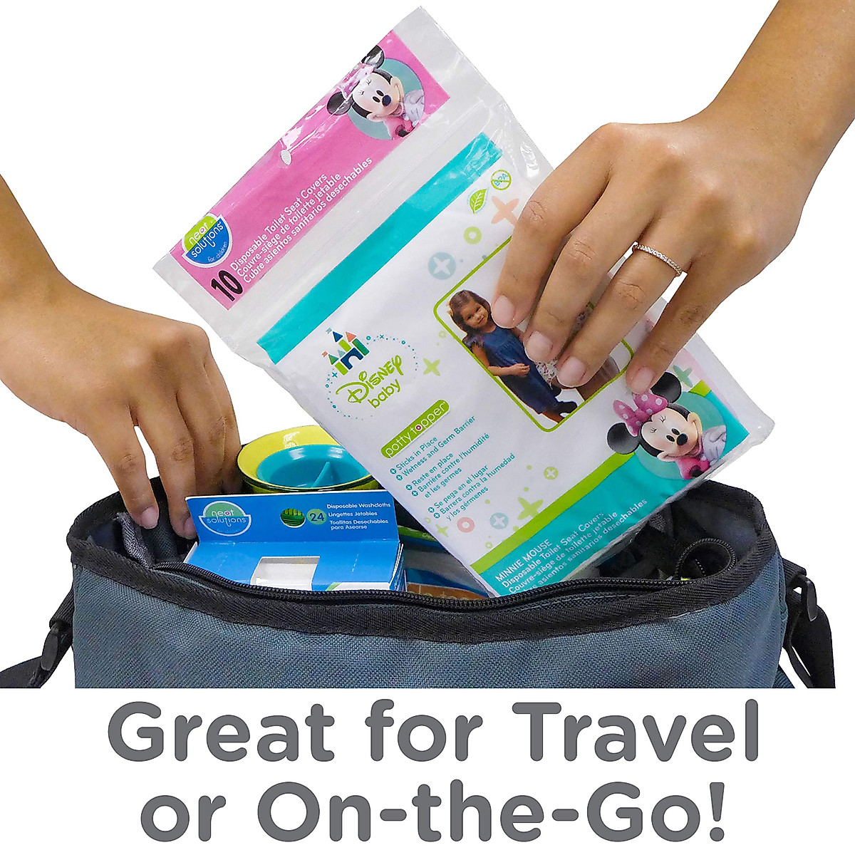 Neat Solutions Disney Minnie Mouse Potty Topper Disposable Toilet Seat Covers, 10-Count, 10 Count