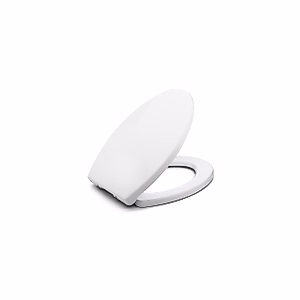 BATH ROYALE BR237-00 White MasterSuite Elongated Toilet Seat Slow Close, Scratch Resistant, Replacement Toilet Seat Fits All Toilet Brands including Kohler, Toto and American Standard