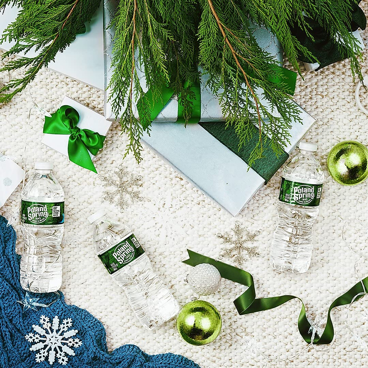 Poland Spring Water Bottles - Poland Spring Small Water Bottles, Mini Water Bottle, Poland Spring 8 oz Bottled Water 16 Pack - Bottled Poland Spring Water - Spring Water Bottles 16 Pack