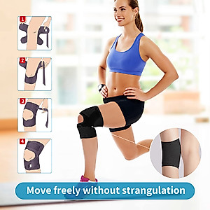 Galvaran Knee Brace with Side Stabilizers Relieve Meniscus Tear Knee Pain ACL MCL Arthritis,Joint Pain Relief, Breathable Adjustable Knee Support Suitable for Men and Women with Sports Injuries